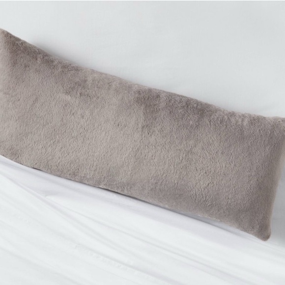 Room Essentials | Bedding | Room Essentials Plush Gray Body Pillow ...